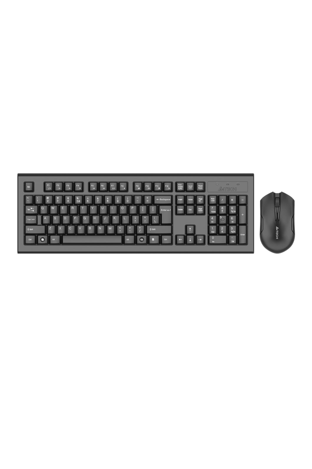 A4Tech 3330NS Black Full Size Wireless Silent Keyboard and Mouse Combo ...