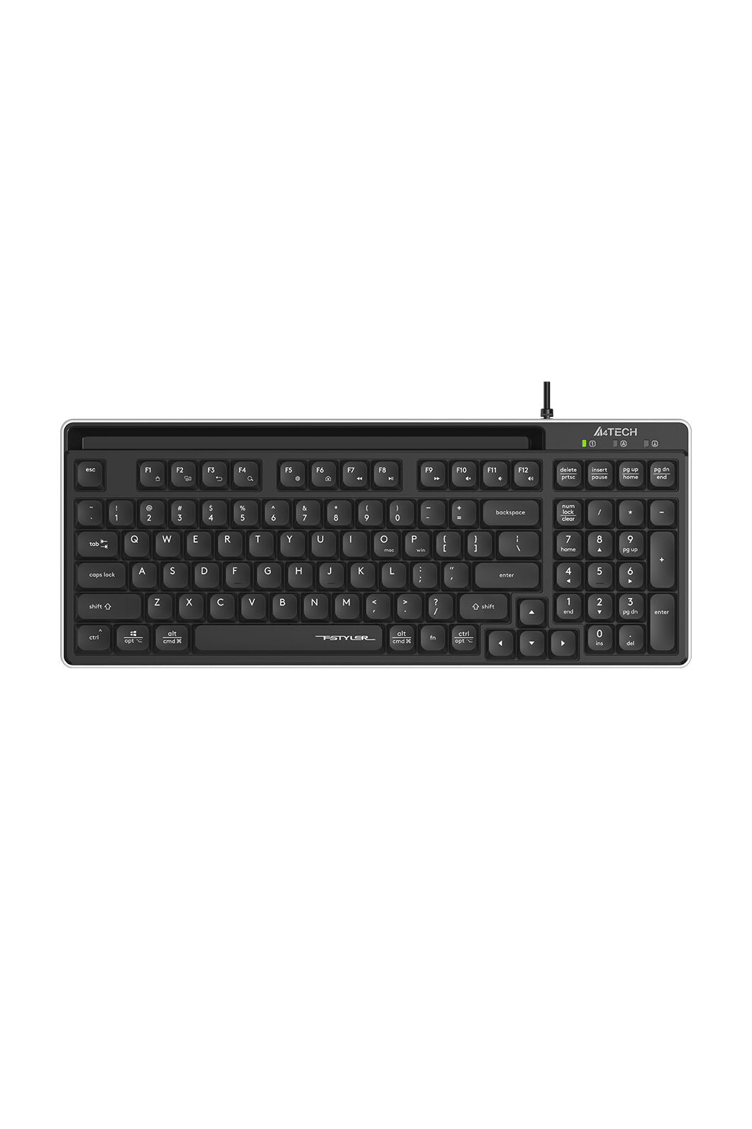 A4Tech FX70 Black TKL Low-Profile Wired Keyboard | Electronic Rebellion