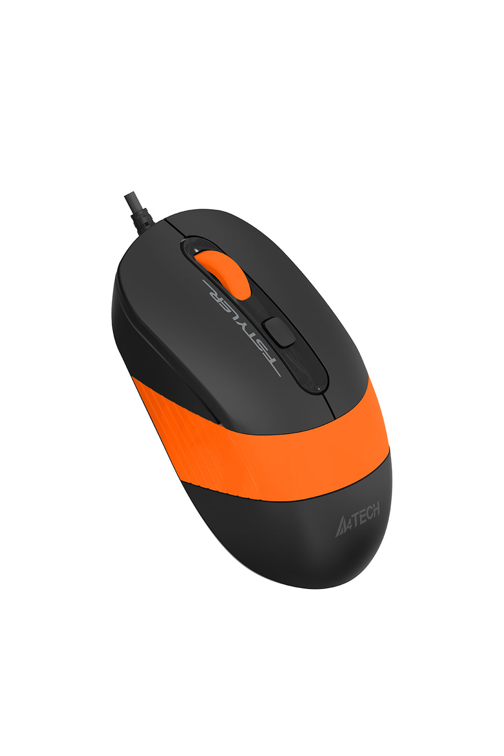 A4Tech FM10S Orange Silent Wired Office Mouse | Electronic Rebellion