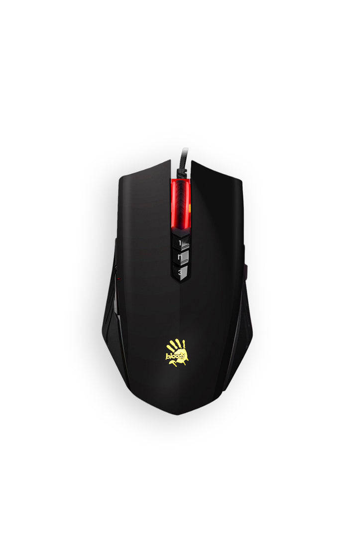 Bloody A70 Light Strike Matte Black Wired 6200 CPI Optical Gaming Mouse ...