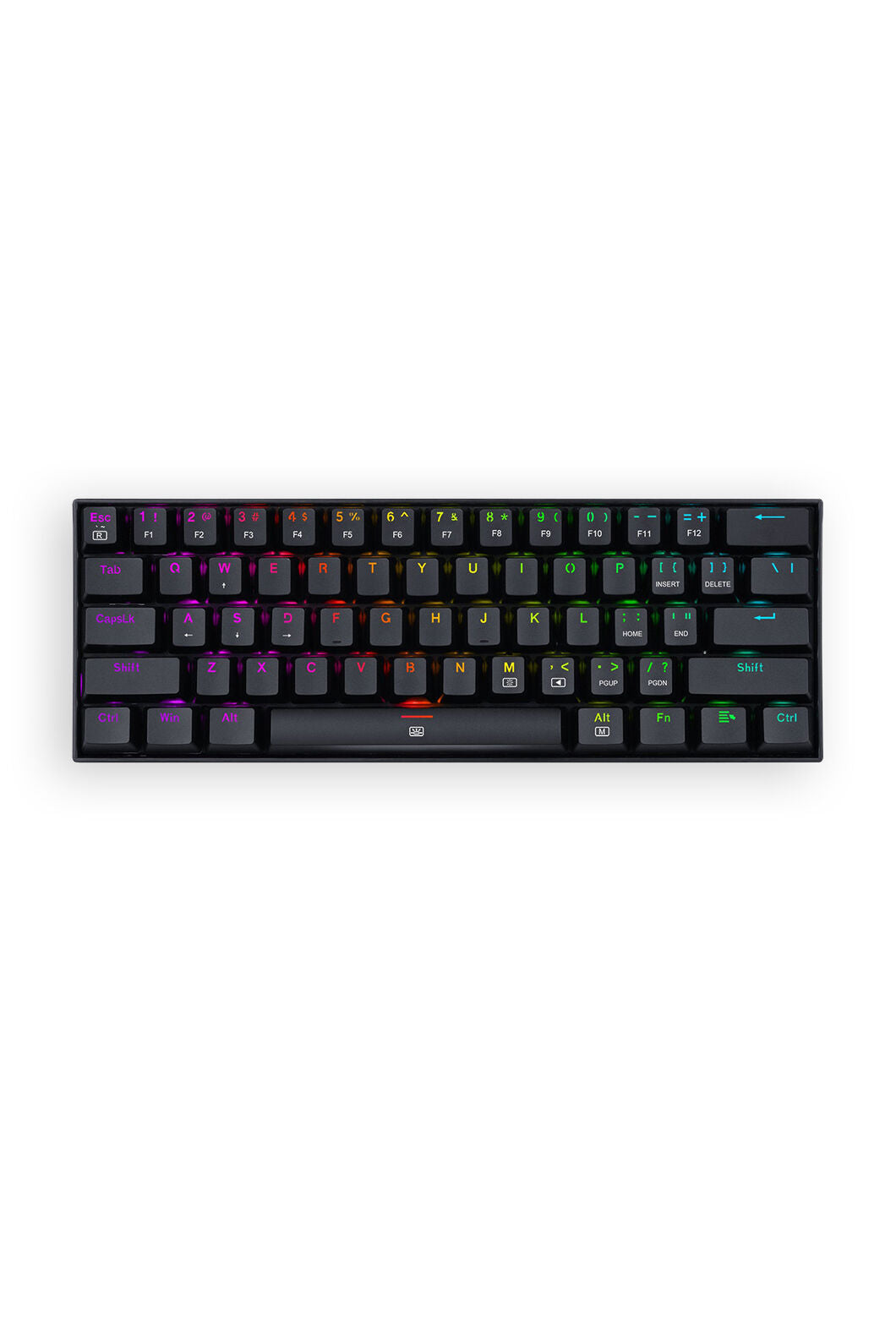 Redragon K630RGB Dragonborn Black 65% Mechanical RGB Gaming Keyboard ...