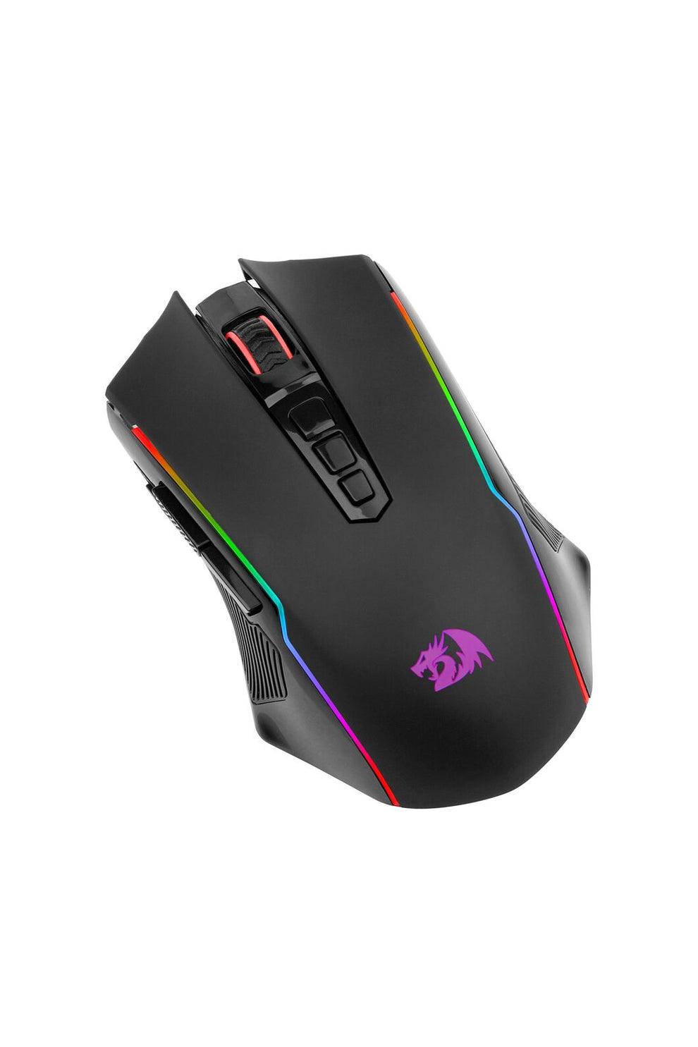 Redragon M914W-RGB NIX Black Full-Size Tri-Mode RGB Gaming Mouse ...